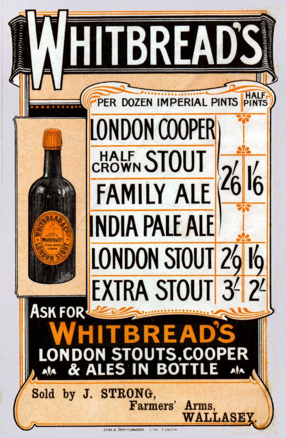 Whitbreads Ales 11x17 Advertising Reproduction Print Vintage - Etsy