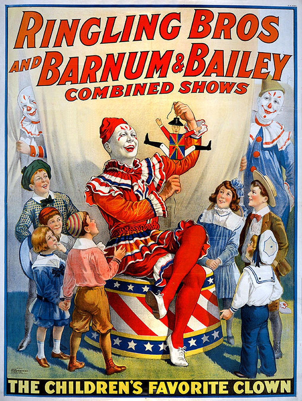 Ringling Barnum Circus Vibrant Colors 11 X 17 Reproduction Etsy