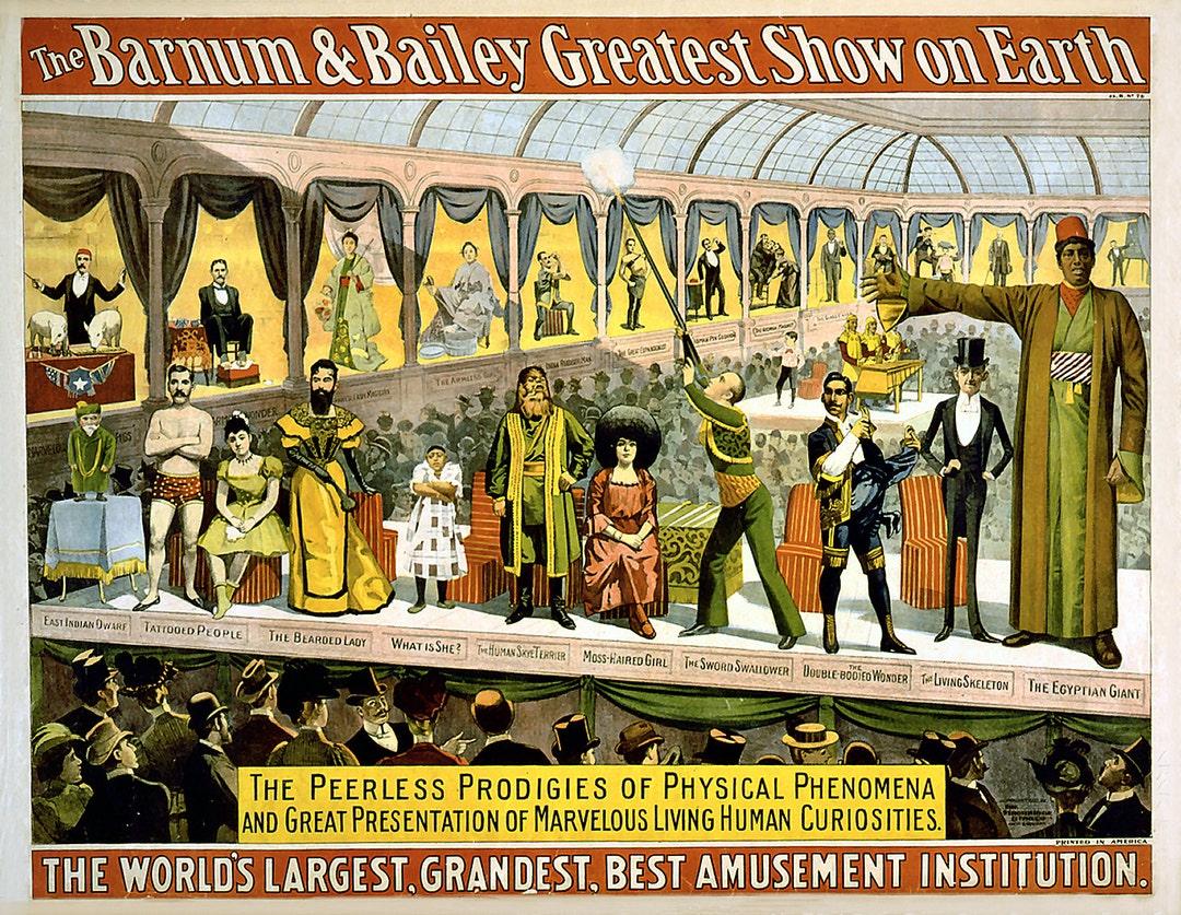 Barnum Bailey 1899 Circus Vibrant Colors 11 X 17 Reproduction Print Etsy