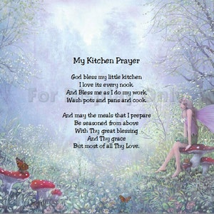 My Kitchen Prayer Sentimental Print Perfect for Framing Gift - Etsy