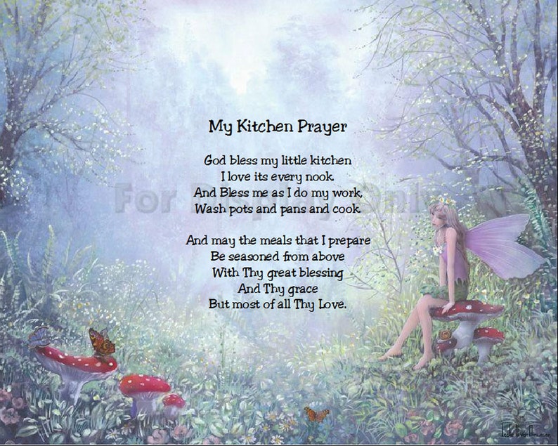 My Kitchen Prayer Sentimental Print Perfect for Framing Gift - Etsy