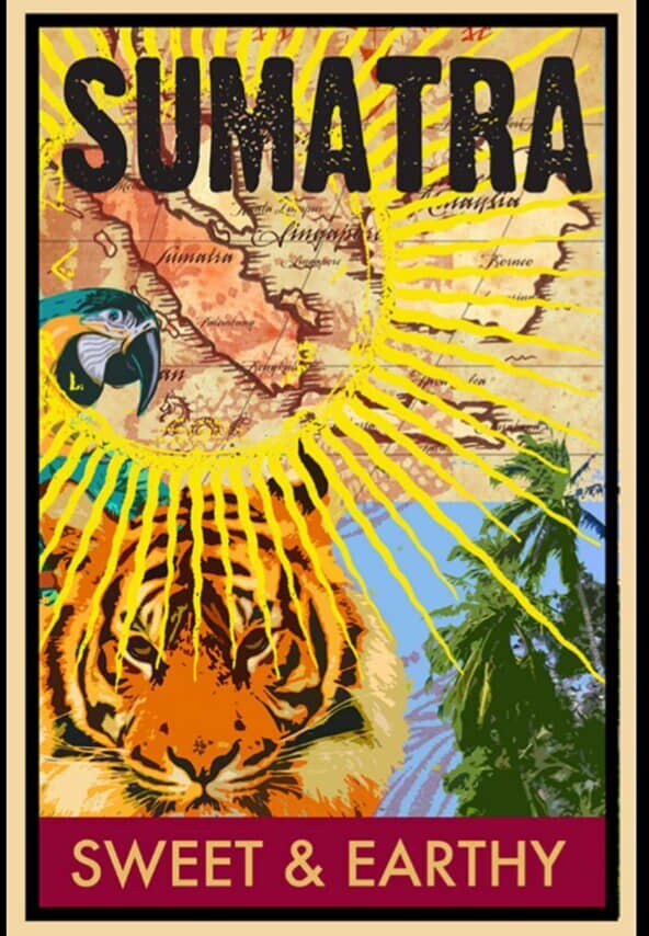 Sumatra Indonesian Island Vintage Reproduction Travel Poster 11x17 Wall ...