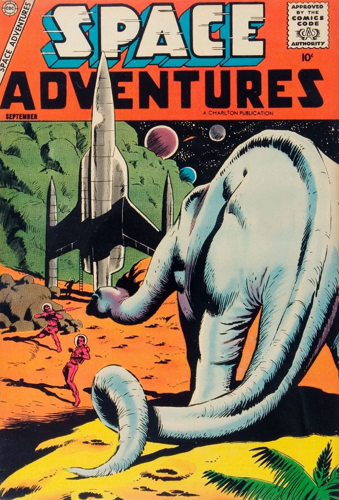 Sci Fi Comic Book Cover Reproduction Print Vintage Space Etsy