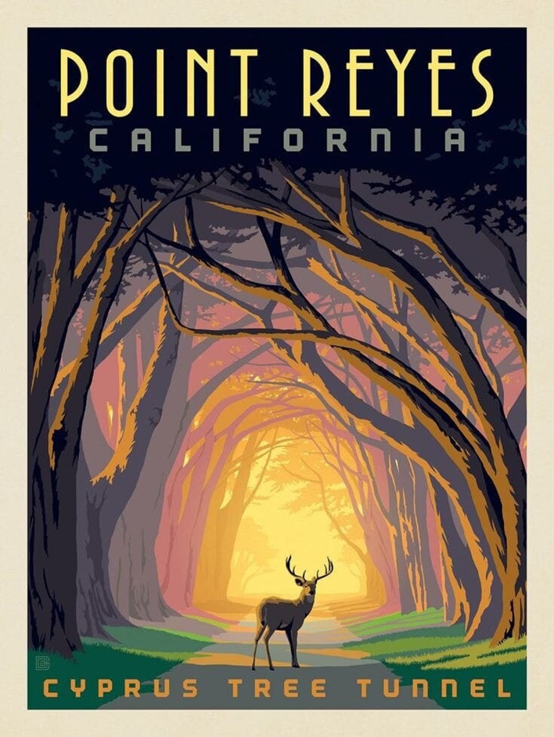 Point Reyes California Vintage Reproduction Travel Poster 11x17 Wall ...