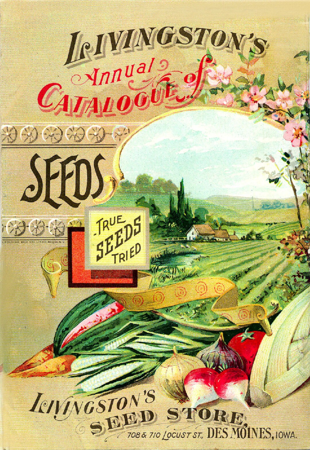 Livingston's 04 A.W. Livingston's Sons Seed Company Bright Colorful ...