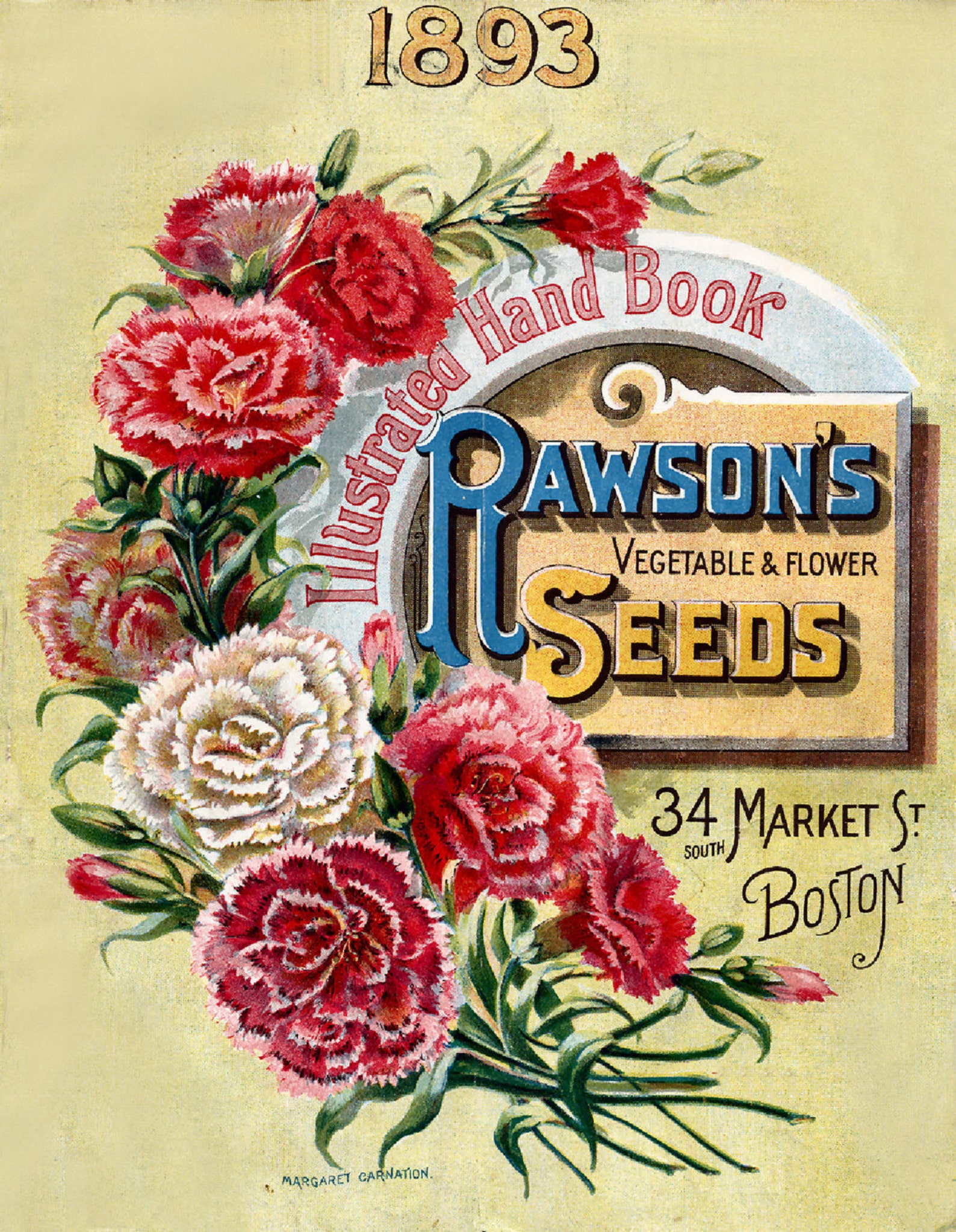 Rawsons 06 1893 W.W. Rawson and Co. Seed Company Bright - Etsy