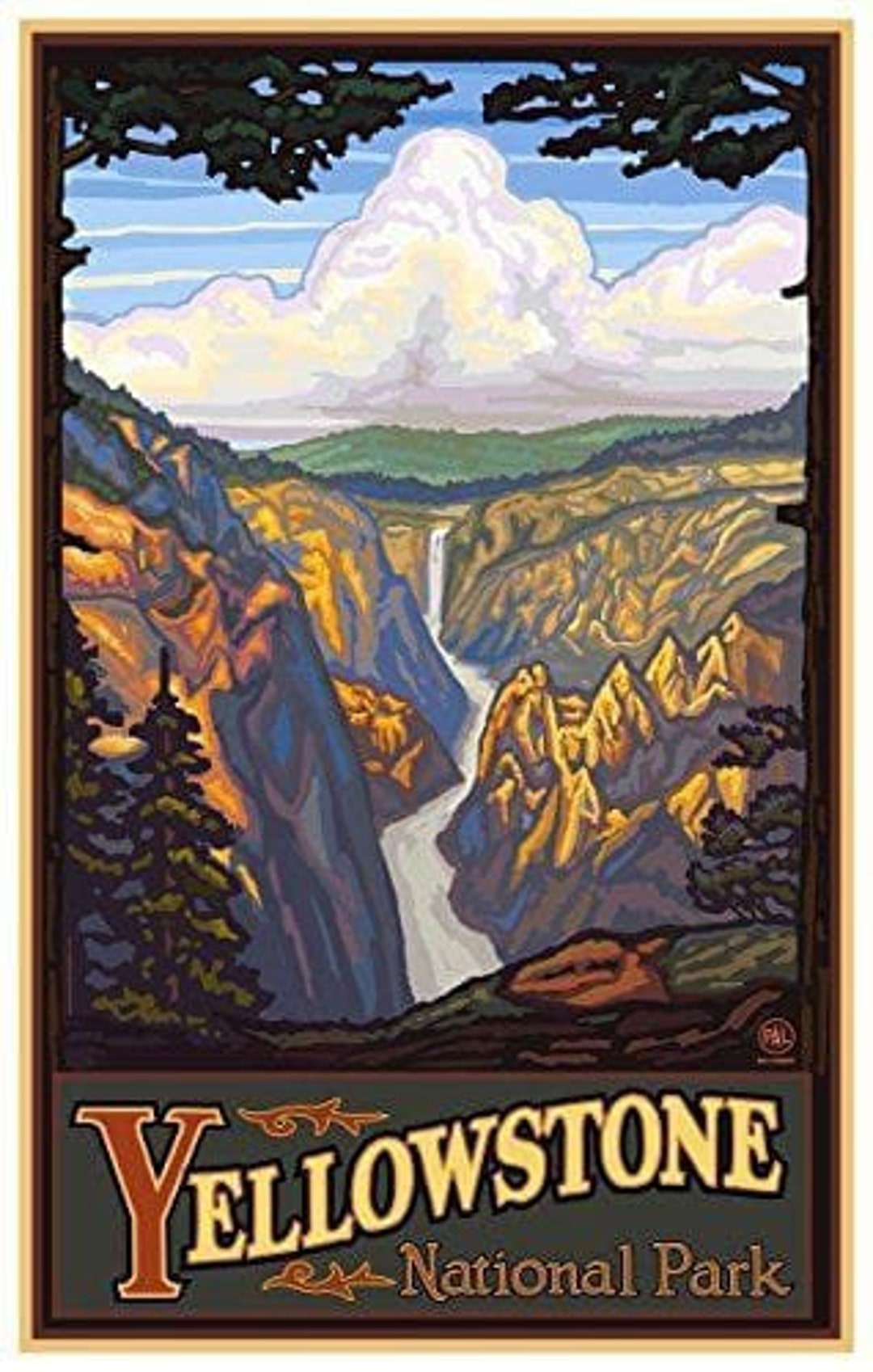 Yellowstone National Park 2 Vintage Reproduction Travel Poster 11x17 ...