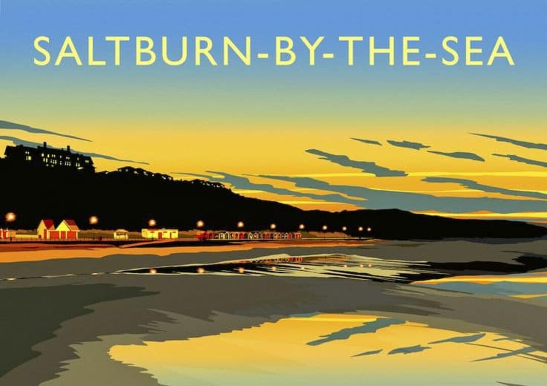 Salt Burn by the Sea 3 Vintage Reproduction Travel Poster 11x17 Wall ...