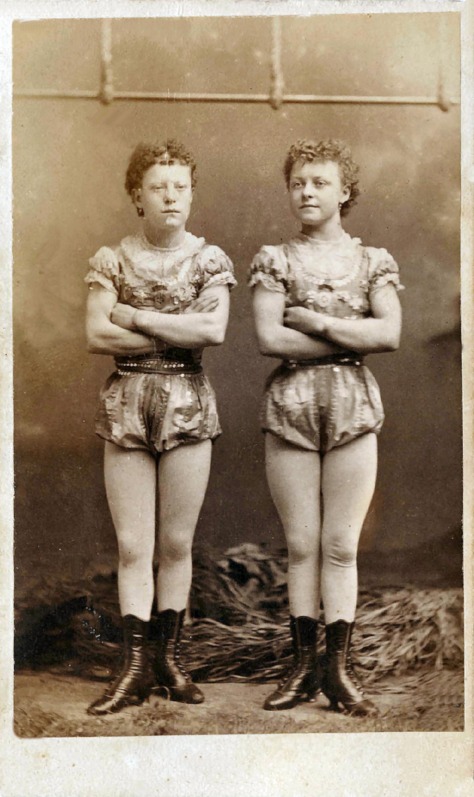 Photograph of Two Circus Performers 1800s Circus Vibrant Colors 11 X 17 ...