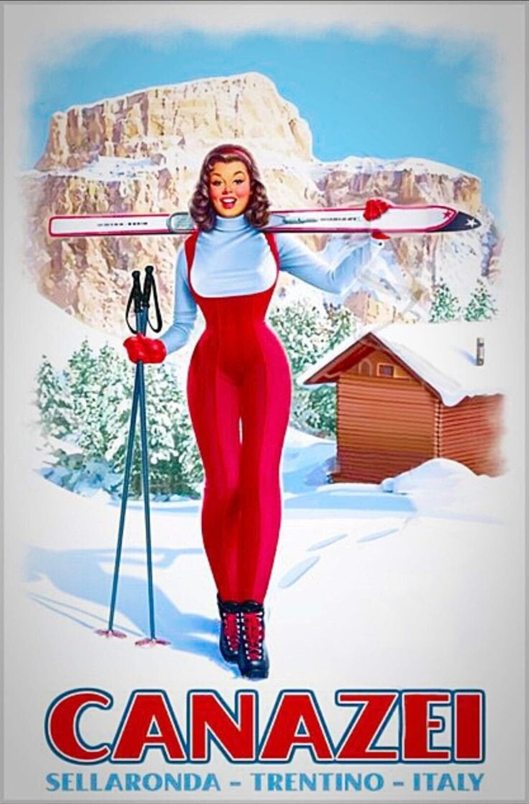 Trentino Italy Vintage Reproduction Travel Poster 11x17 Wall Art Print ...