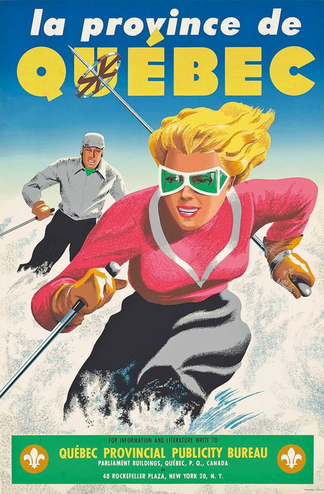 Quebec 1930's Vintage Reproduction Travel Poster 11x17 Wall Hanging Art ...