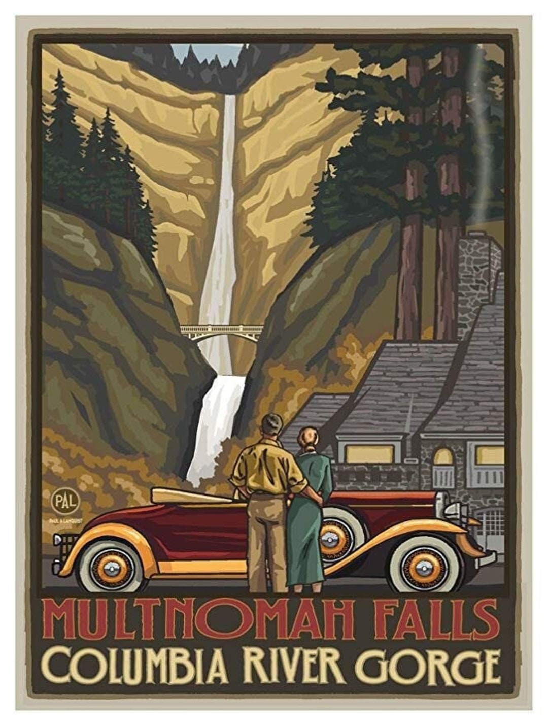 Columbia River Gorge Vintage Reproduction Travel Poster 11x17 Wall ...