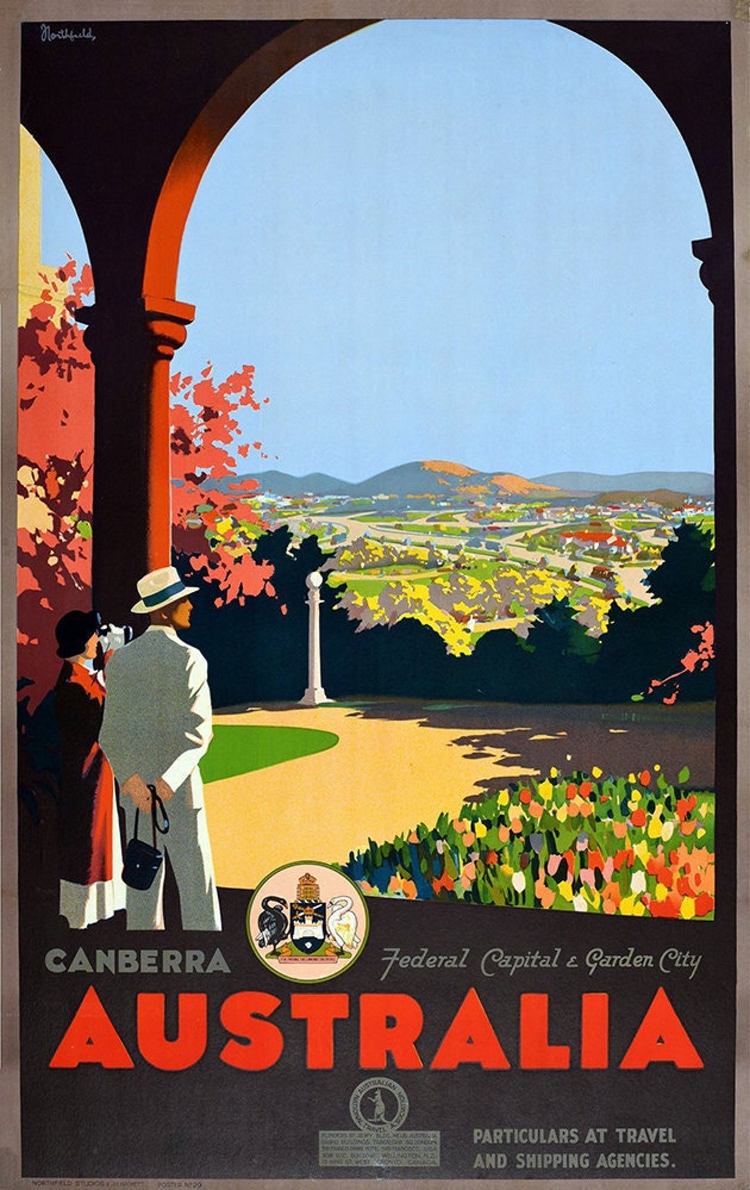 Australia Vintage Reproduction Travel Poster 11x17 Wall Hanging Art - Etsy