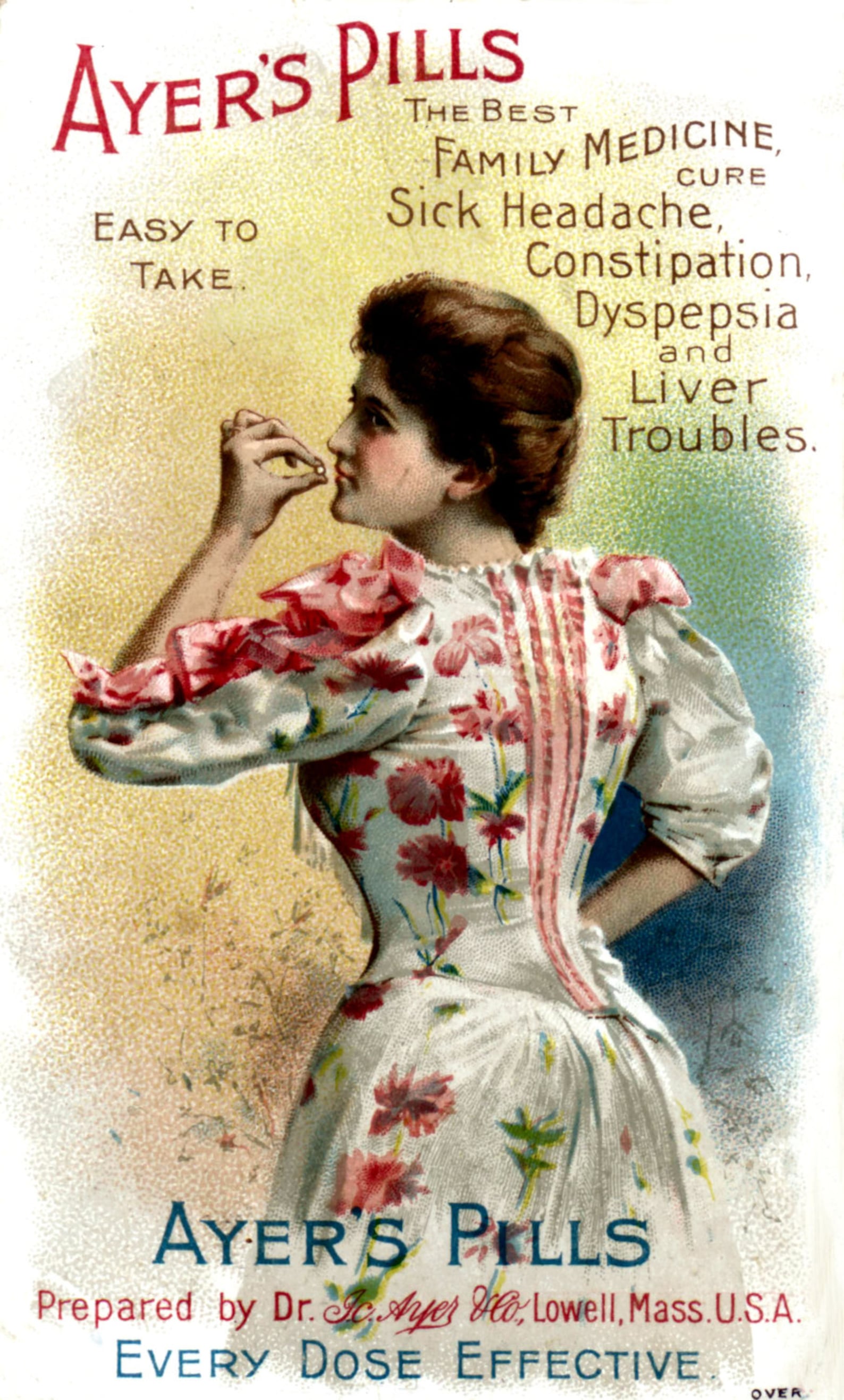 Ayers Pills 11x17 Advertising Reproduction Print Vintage - Etsy