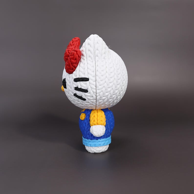 Hello Kitty - Knitted Look - 3D Printed - Etsy