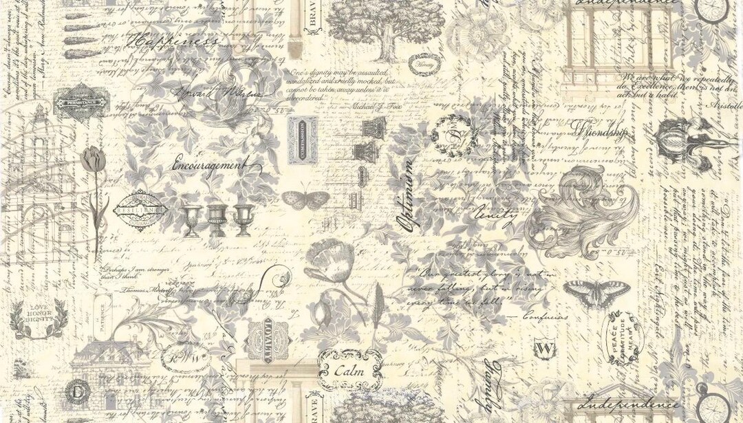 Muse Fabric Words 44210 by 3 Sisters for Moda High Quality for Quilting ...