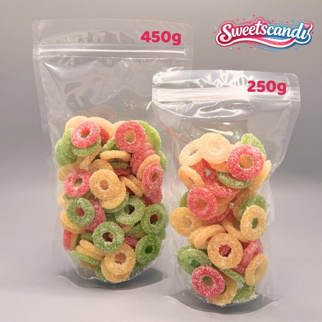 Super Sour Swedish Ring Candy, Fun Colorful Treats, Gluten Free - Etsy