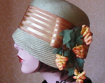 Straw Cloche Hat - Etsy