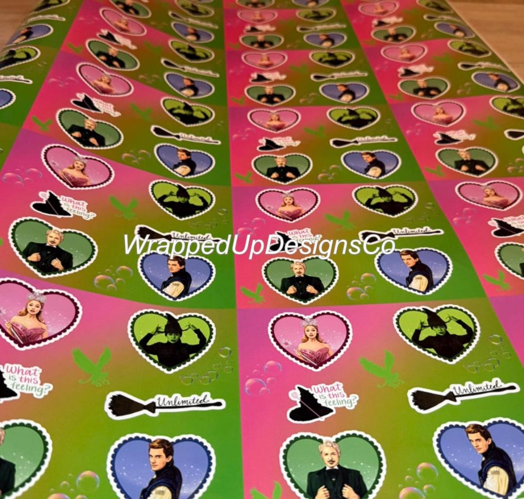 Wicked Inspired Gift Wrapping Paper - Etsy