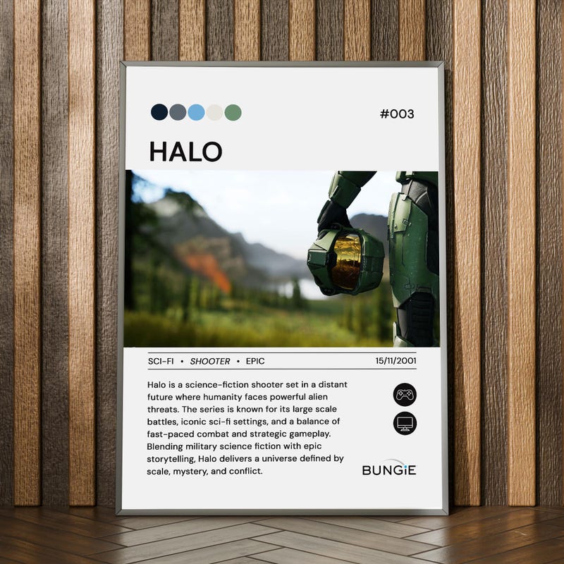 Halo Poster - Etsy