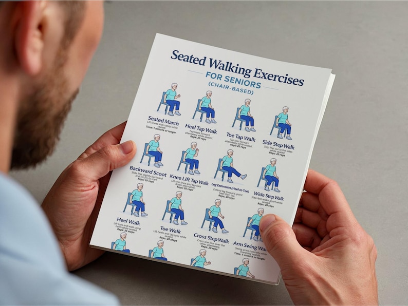 Seated Walking Exercises for Seniors – Chair-based Mobility & Balance ...