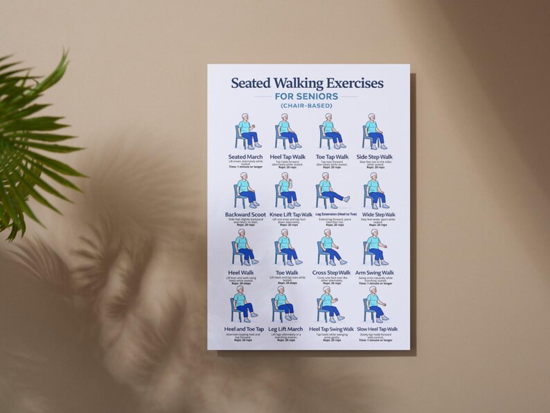 Seated Walking Exercises for Seniors – Chair-based Mobility & Balance ...