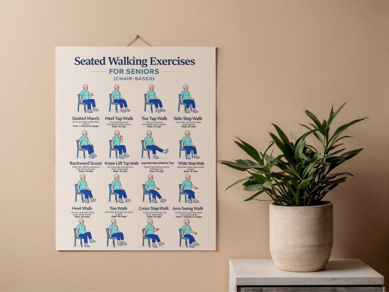 Seated Walking Exercises for Seniors – Chair-based Mobility & Balance ...