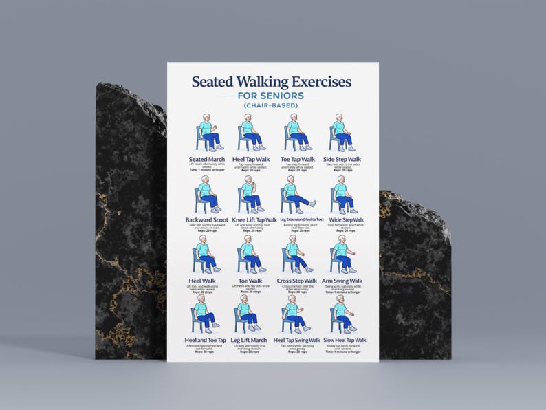 Seated Walking Exercises for Seniors – Chair-based Mobility & Balance ...