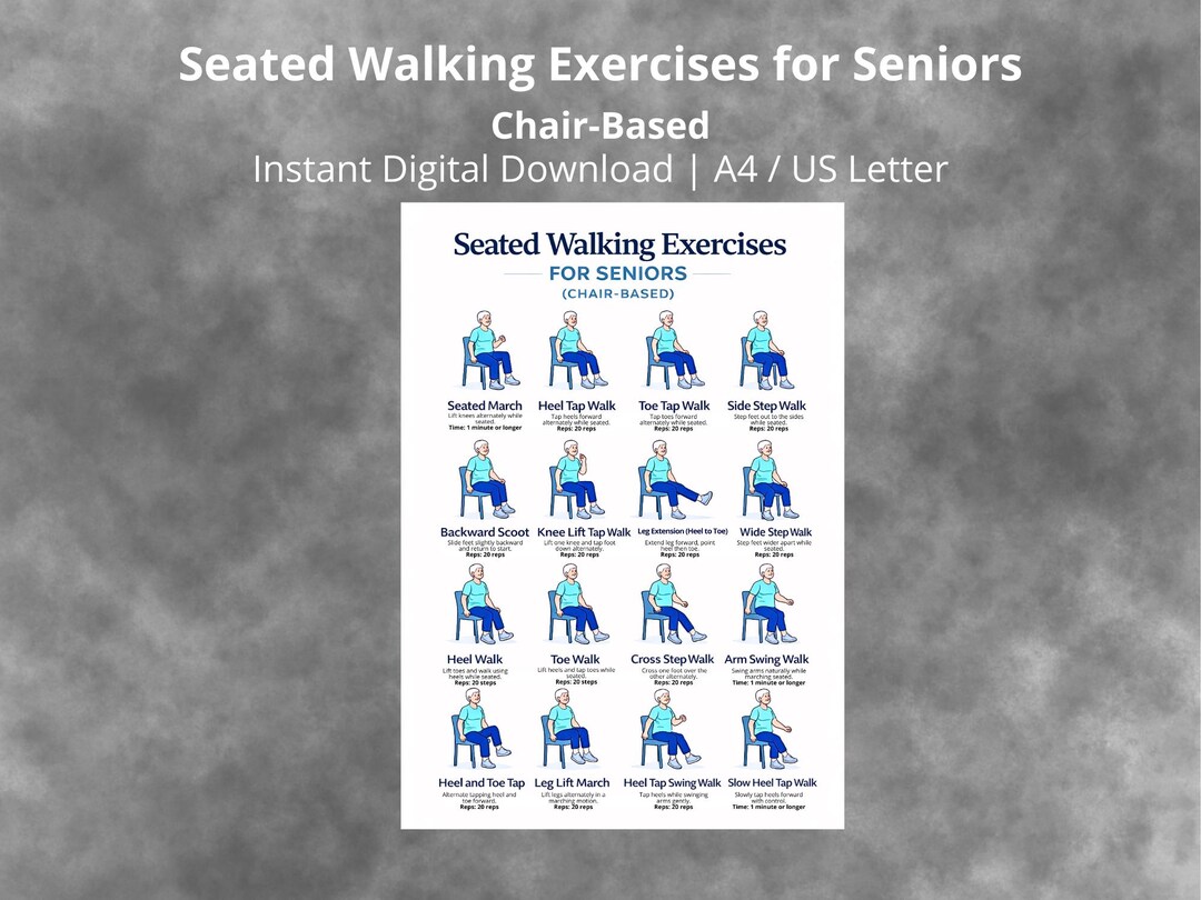 Seated Walking Exercises for Seniors – Chair-based Mobility & Balance ...