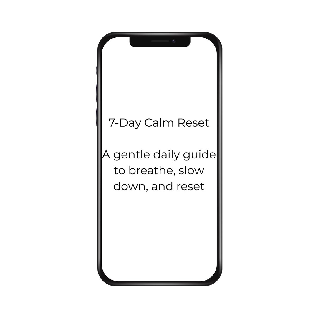 7-day Calm | Printable Self-care Guide | Anxiety Relief | Mindfullness ...