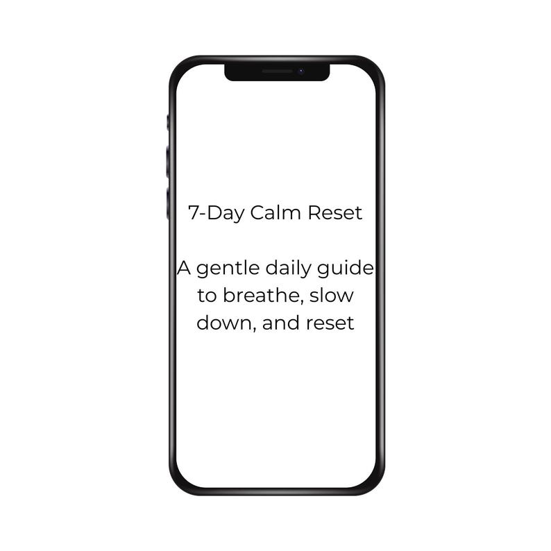 7-day Calm | Printable Self-care Guide | Anxiety Relief | Mindfullness ...