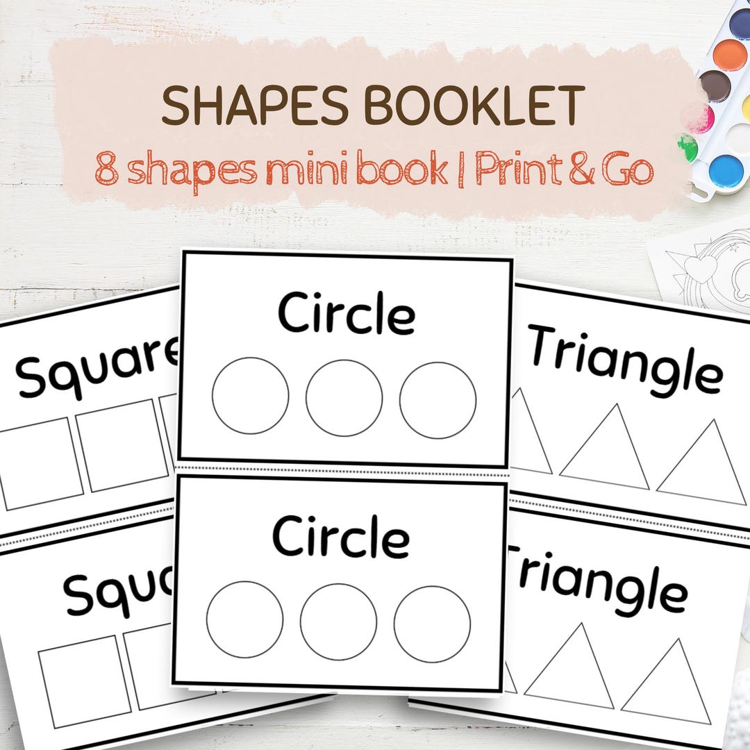 Shapes Mini Books Bundle | 8 Printable Easy Readers for Preschool ...