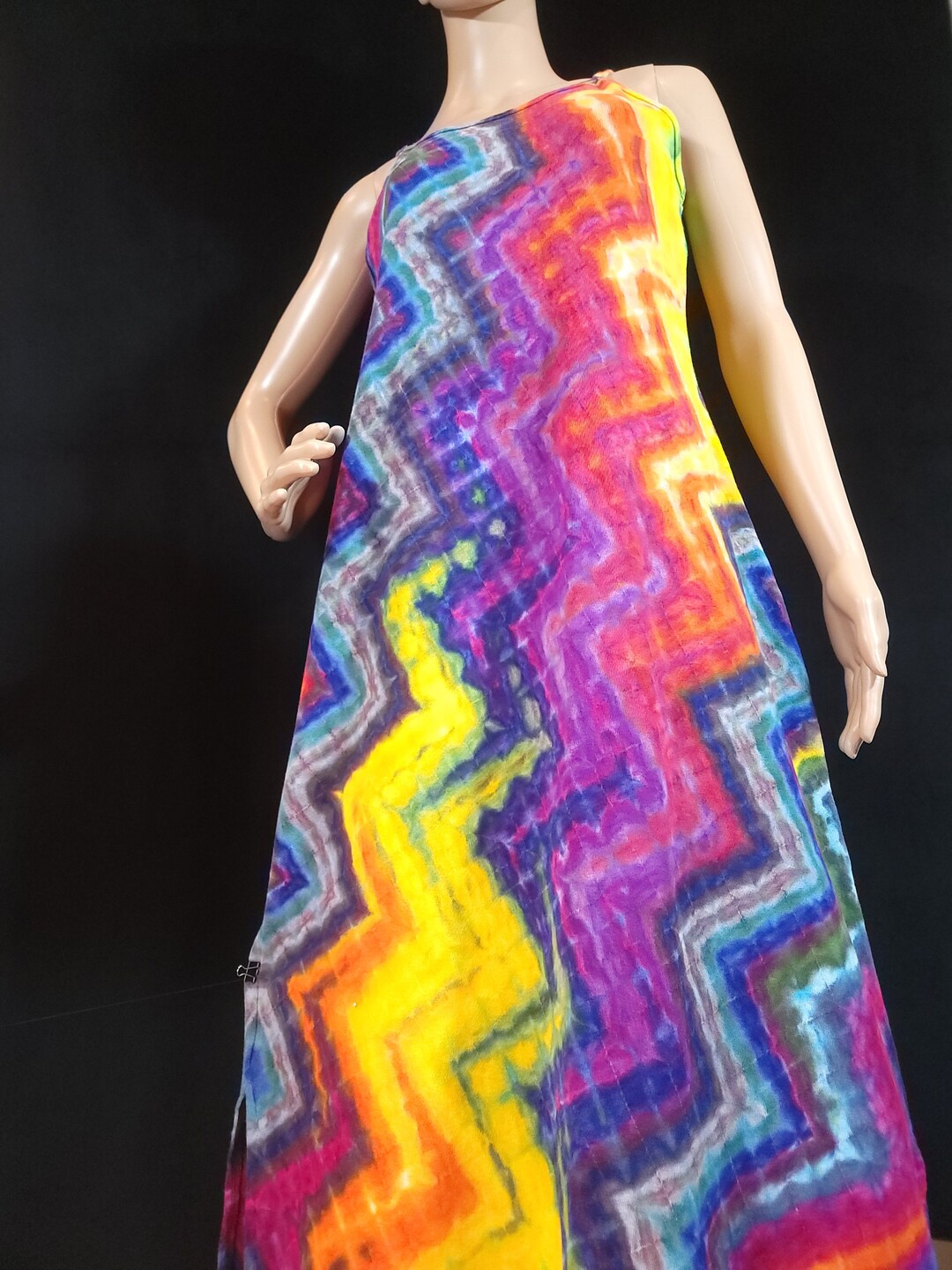 Large Full-length Rib Knit Spaghetti Strap Dress - Etsy