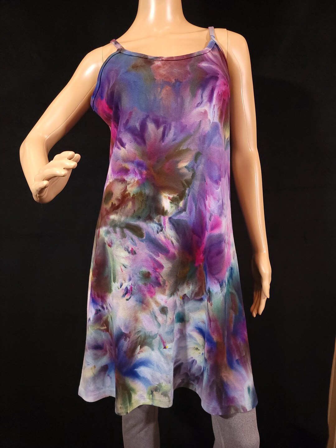 Women's XL - Short Rib Knit Spaghetti Strap Dress - Etsy