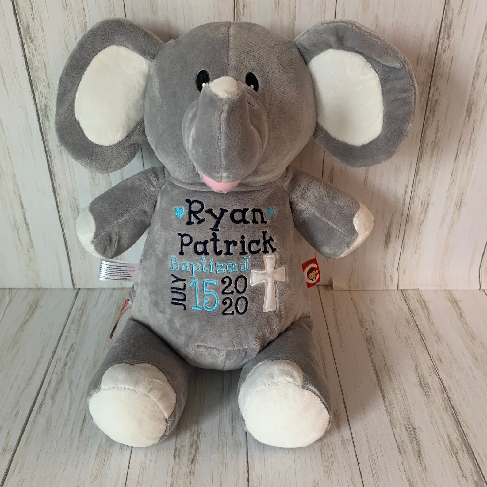 Birth Stat Stuffed Animal, Personalized Baby Gift, Personalized ...