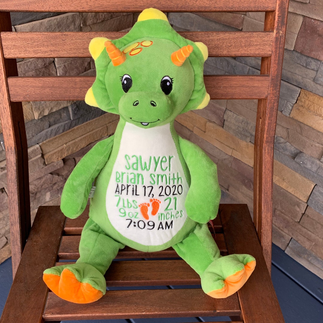 Birth Stat Stuffed Animal Personalized Baby Gift - Etsy