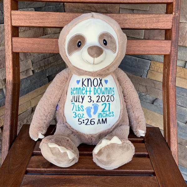 Sloth Stuffed Animal - Etsy