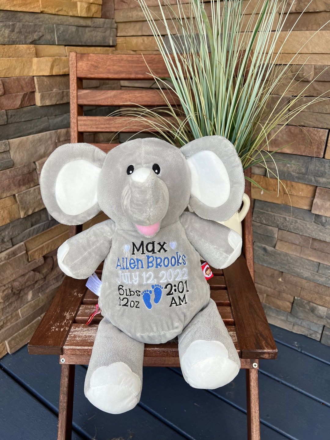 Birth Stat Stuffed Animal, Personalized Baby Gift, Personalized ...