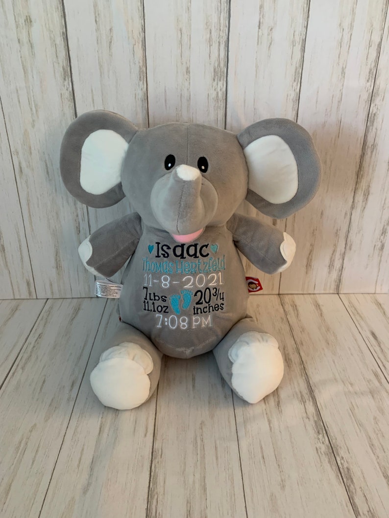 Birth Stat Stuffed Animal, Personalized Baby Gift, Personalized ...