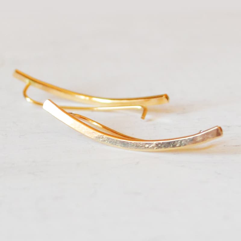 Curved Ear Cuff - Etsy