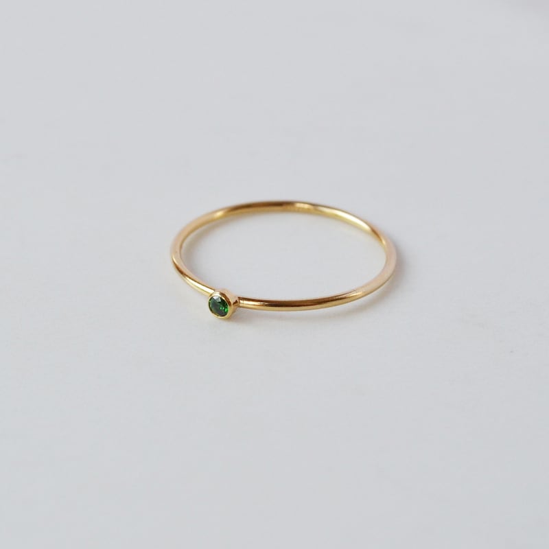 Emerald Stacking Ring - Etsy