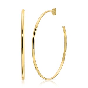 Oversized Gold Hoops, Large Hoop Earrings, Lightweight Simple Hoops, 3 ...