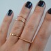 Ring Gift Set, 4 Gold Rings, 14K Gold Filled Stacking Rings, Rose Gold ...