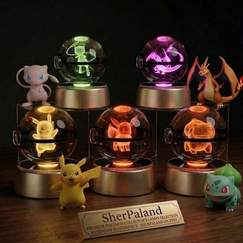 Pokeball Lamps - Etsy