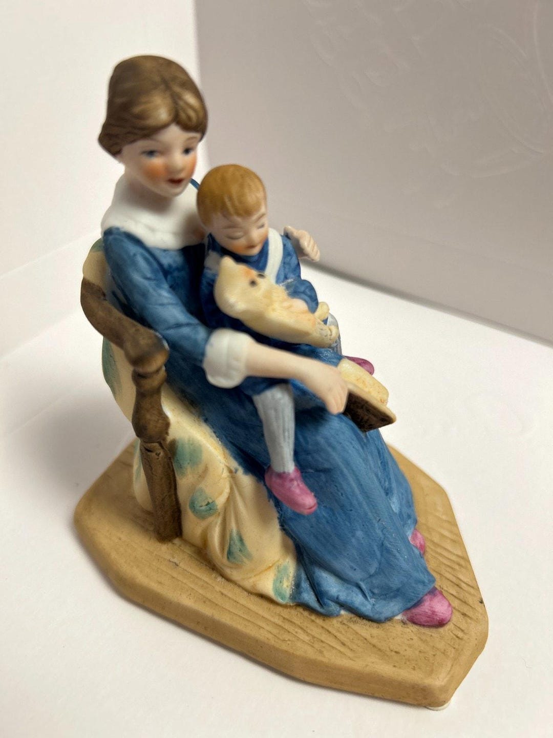 Vintage Norman Rockwell Figurine Mother and Child - Etsy