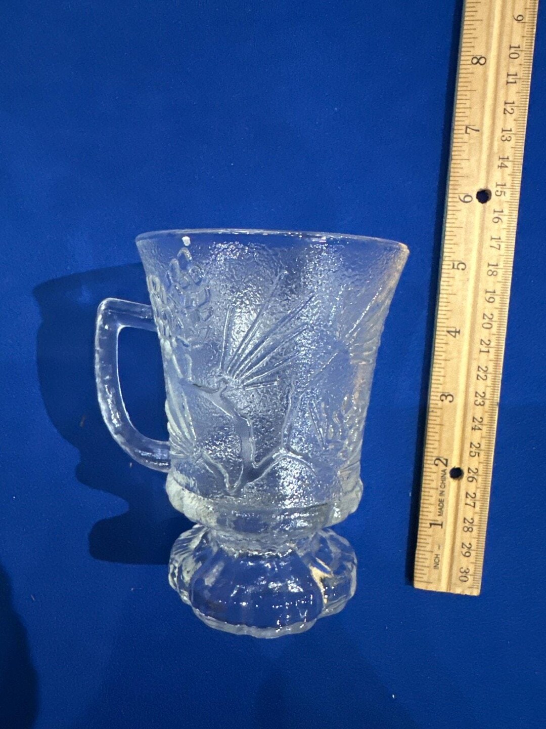 Vintage Tiara Ponderosa Pine Clear Glass Footed Handled Mug - Etsy