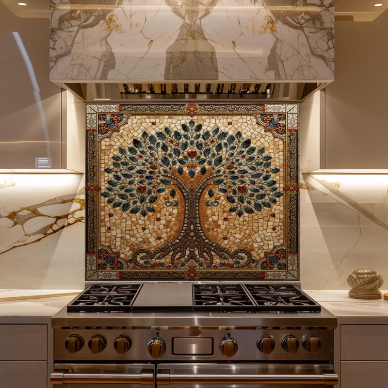 Mosaic Tile Trees - Etsy