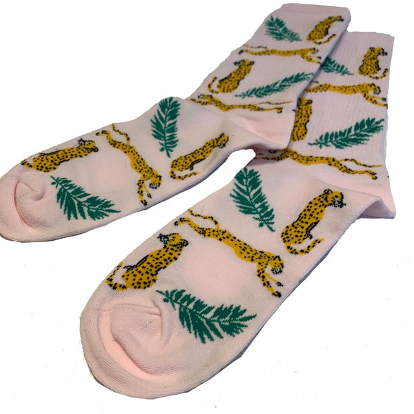 Cheetah Print Socks Mens - Etsy