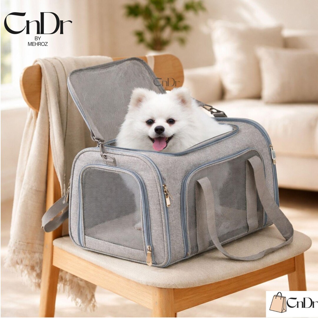 Pet Carrier for Cats and Small Dogs, Soft Travel Bag With Mesh Panels ...