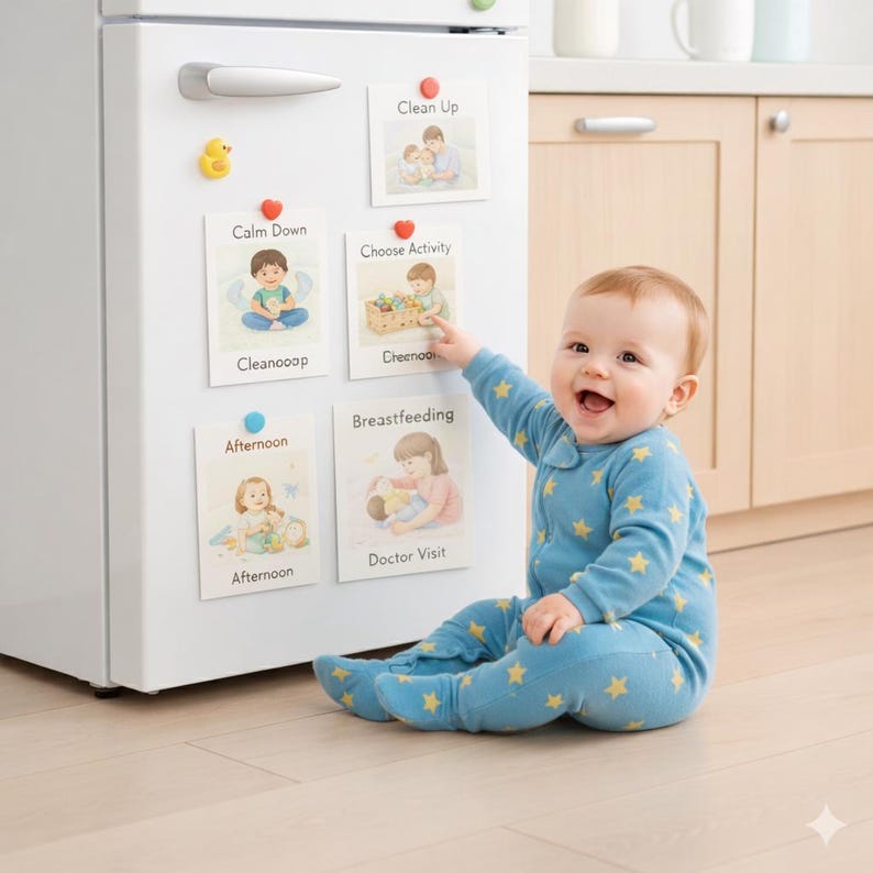 Routine Transition Cards Toddlers Visual Schedule Calm Parenting ...